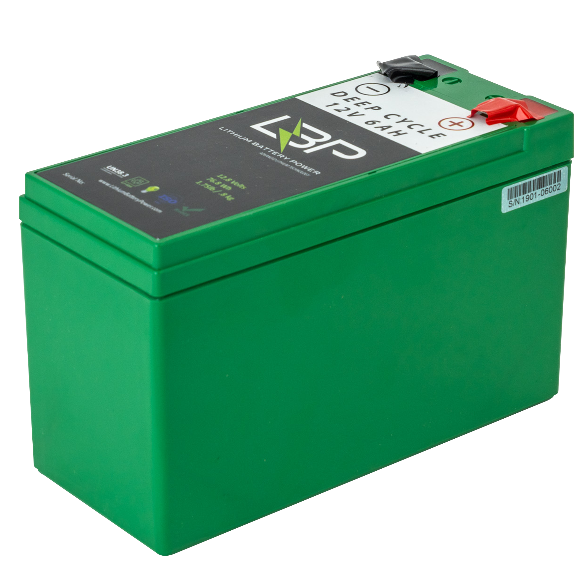 LBP 12V 6Ah Lithium Battery - Lithium Battery Power LLC