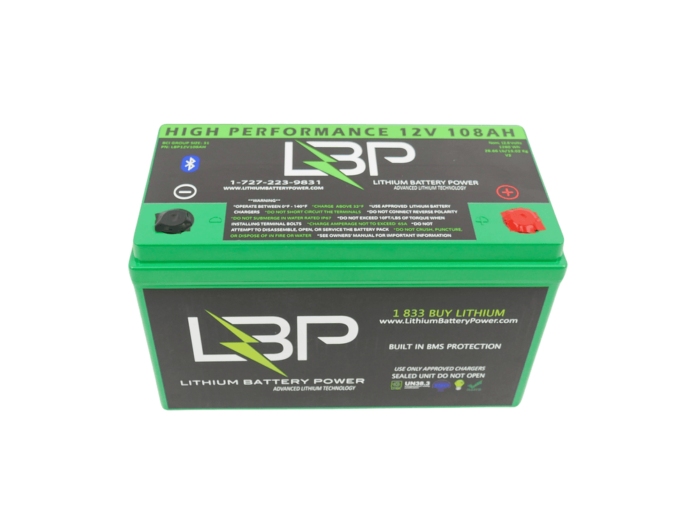 LBP 12V 108Ah BT High Performance Lithium Battery - Lithium Battery ...