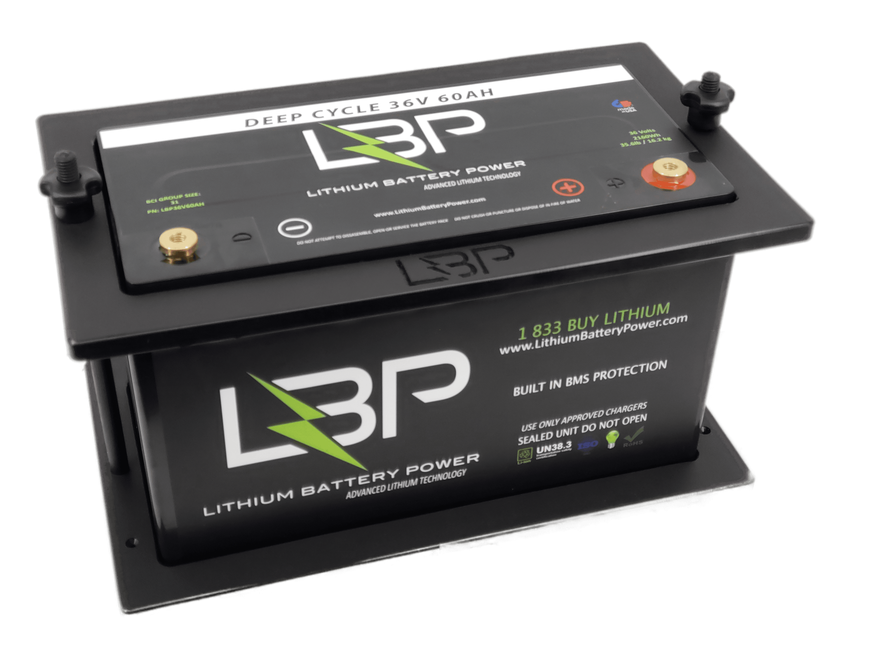 LBP Custom Battery Tray Group 31 - Lithium Battery Power LLC